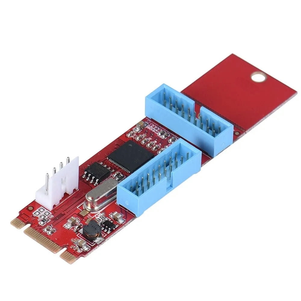 FOR 2 Port 19 20Pin USB3.0 Female To NGFF M.2 B+M Key Male Adapter ...