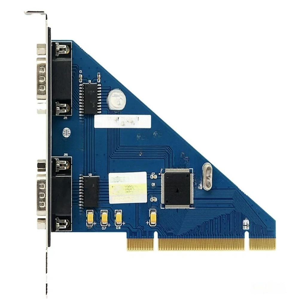 FOR 2 Port RS232 RS-232 Serial Port COM DB9 to PCI Card Adapter ...