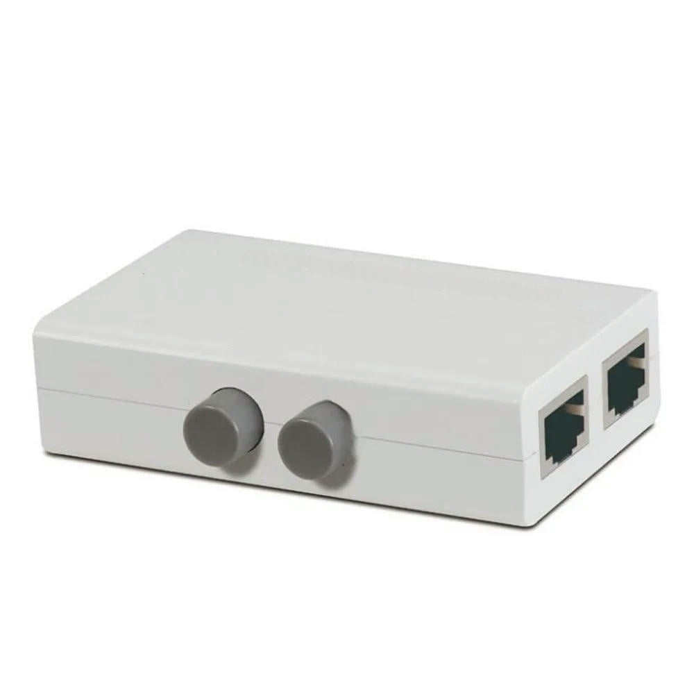 FOR 2 Ports Network Switch Splitter Selector Hub 2-In 1-Out or 1-In 2 ...