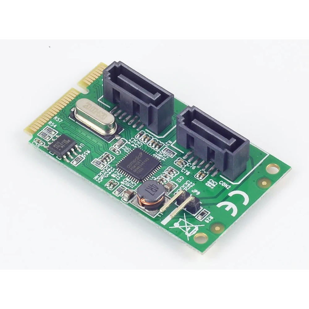 FOR 2 Ports SATA 6G mini PCI Express Controller Card Mini PCI SATA 3.0 ...