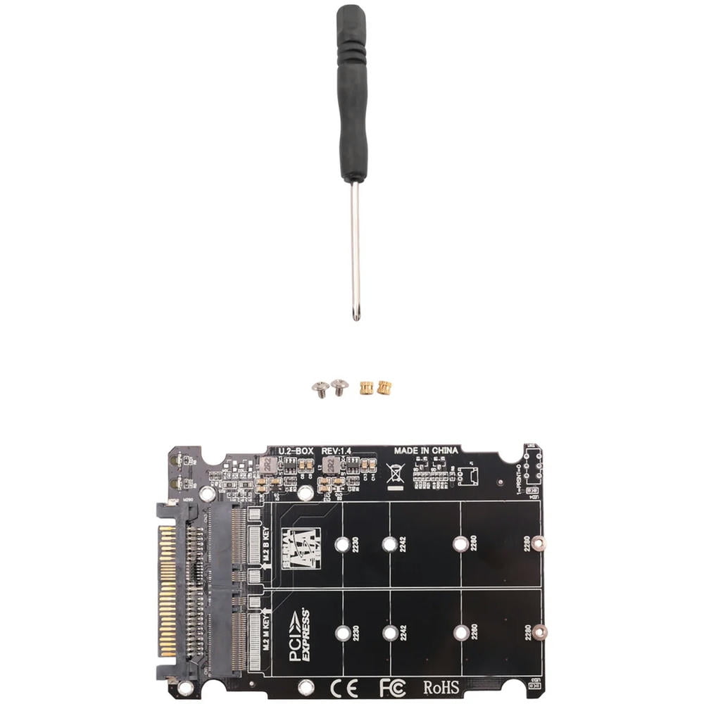 FOR 2 in 1 M.2 NVMe SATA U2PCB M.2 NVME SSD Key M Key B SSD to U.2 SFF ...