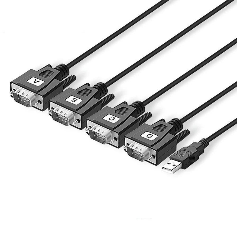 FOR 2-port 4-port USB 2.0 to 4X RS232 serial cable splitter converter ...