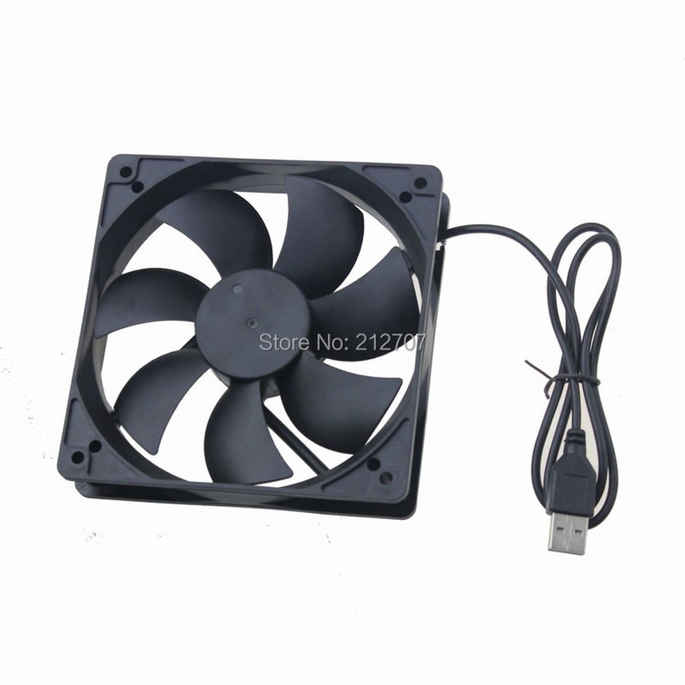 FOR 20 Pieces/lot 120x120x25mm PC Fans with USB Connector 120mm 5V DC ...
