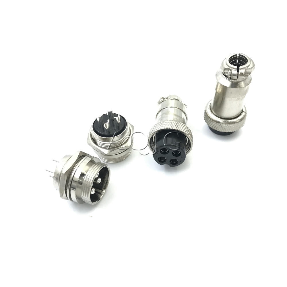 FOR 20mm GX20 4Pin Male Plug + Female Socket Circular Aviation Wire Panel L94-100Y Connector ...