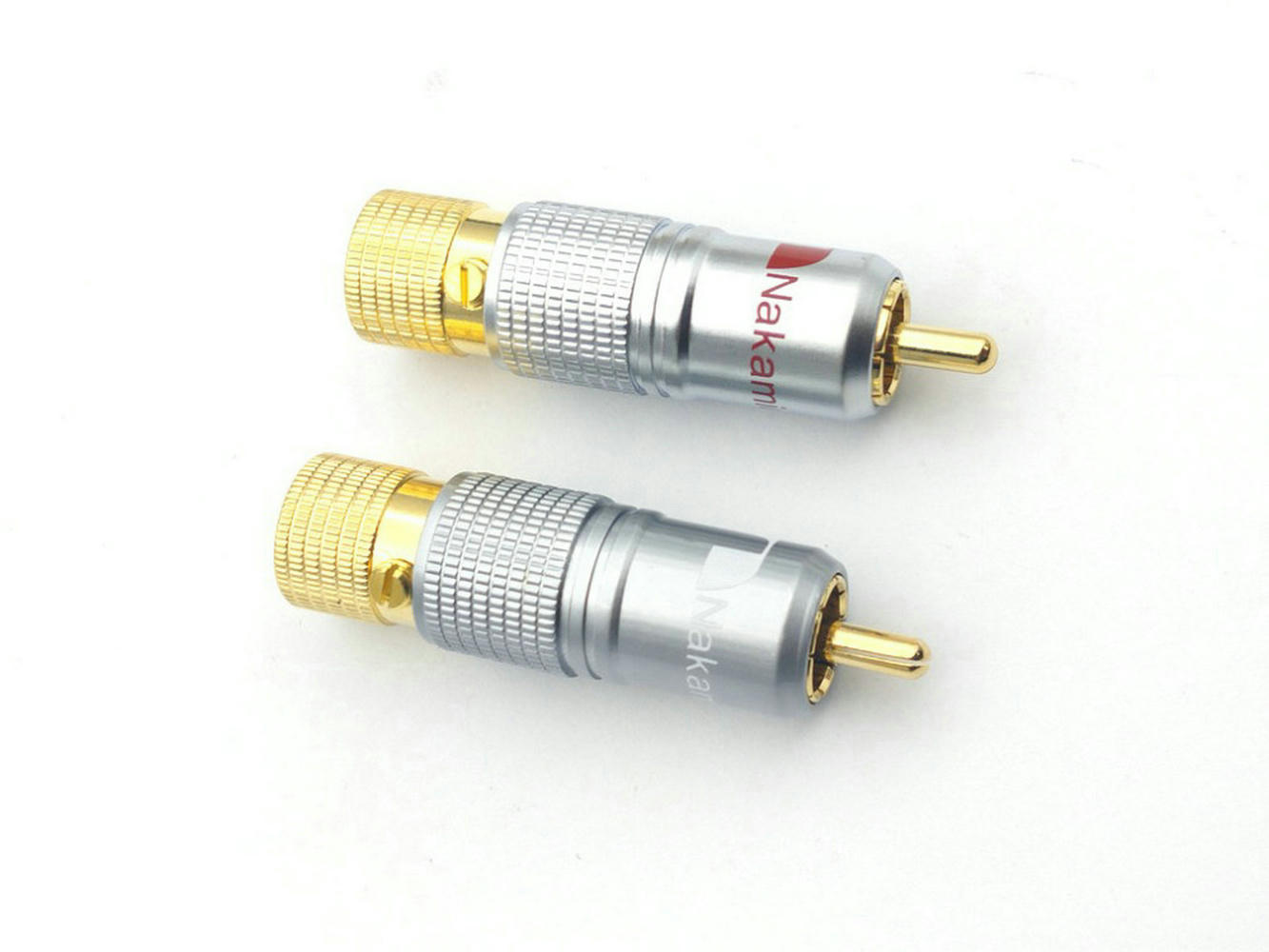 FOR 20pcs Pure Copper RCA Non solder plug Connector RCA Coaxial ...