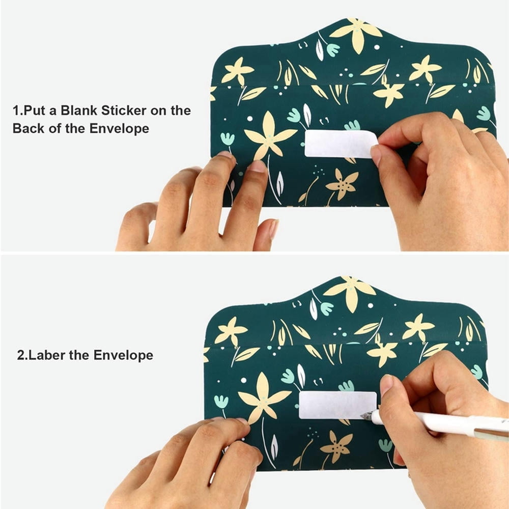 FOR 24 Pack Budget Envelopes Laminated Cash Envelope System For Money ...