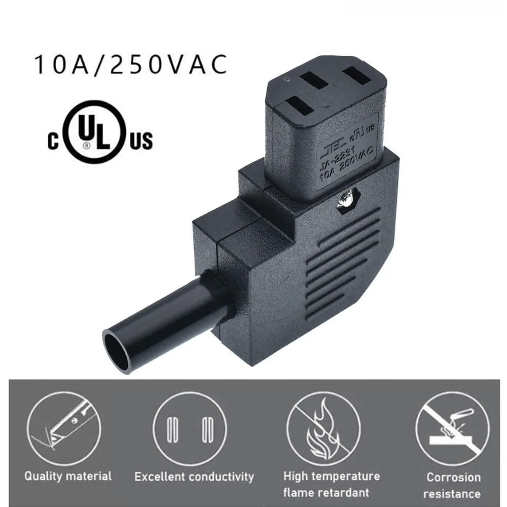 FOR 250v 10a Elbow 90° IEC320 C13 C14 PDU wired power outlet assemble ...