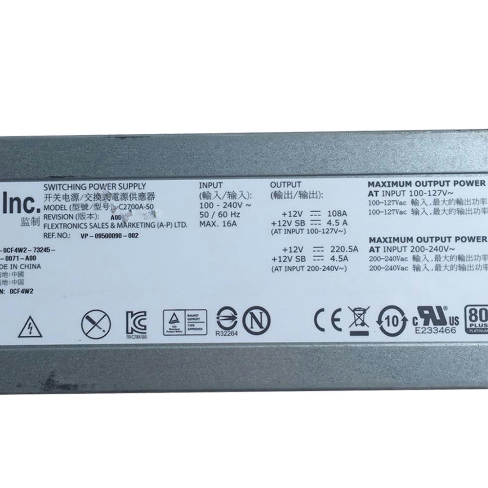 FOR 2700W Switching Power Supply G803N W31V2 E2700P-00 C2700A-S0 for ...