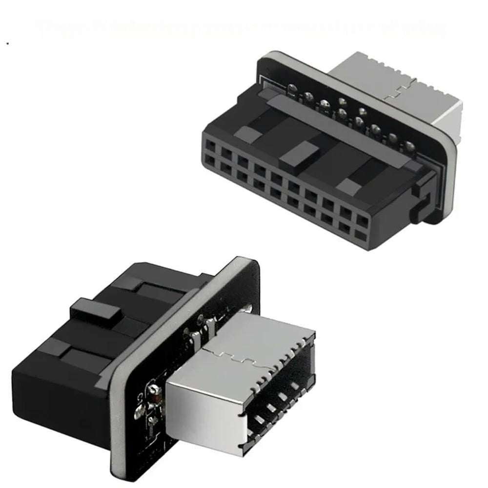 FOR 2PCS/Lot USB3.0 19PIN/20PIN To Type-E 90 Degree Adapter Chassis ...