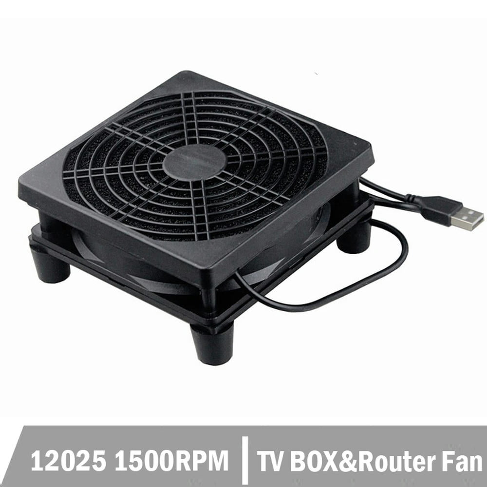 FOR 2PCS Wireless TV Box Router 5V USB 12025 Microcomputer Cooling Cooler Fan 1500RPM 120MM X ...