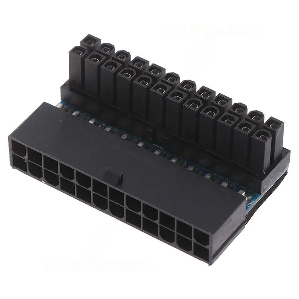 FOR 2Pcs/lot ATX 24Pin 90 degree 24 pin to 24pin Power Plug Adapter ...