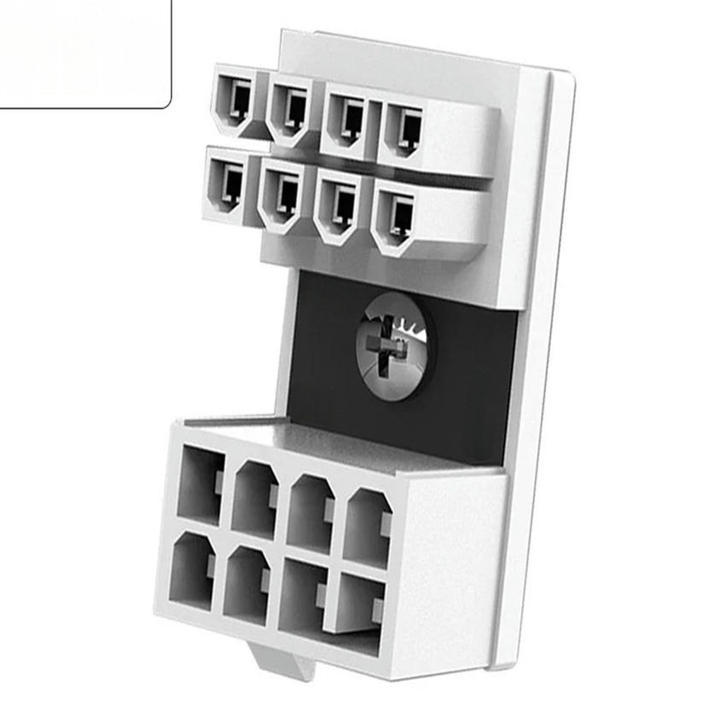 FOR 2PcsATX GPU VGA PCIe 8 Pin 6Pin U to 180 Degree Angle Connector ...