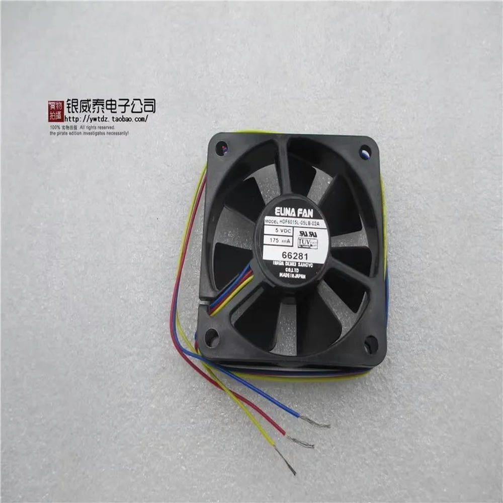 FOR 2pcs FOR Fan 60x60x15mm 6015 6CM HDF6015L-05LB-02A HDF6015L 5V 175mA Cooling Fan - Walmart.com