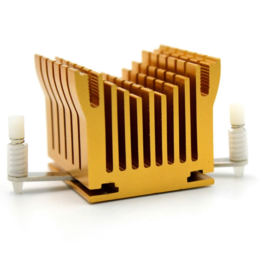 FOR 2pcs LED IC Golden Heat sink For Chip CPU Computer North Bridge ...