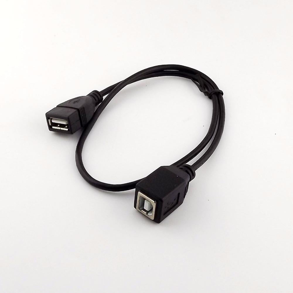FOR 2pcs USB 2.0 A Female to USB B Female Scanner Printer Extension ...