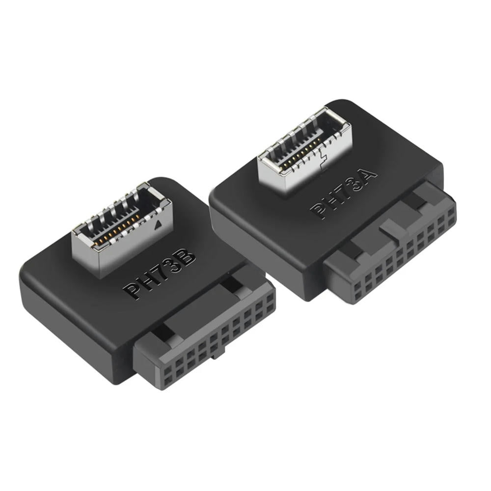 FOR 2pcs USB 3.1 Front Panel 20Pin Header for Adapter Socket Key-A Type ...