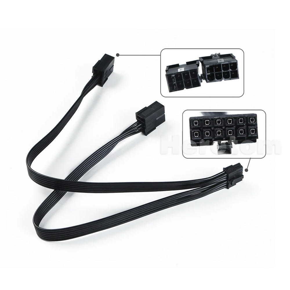 FOR 2x 8 Pin Dual to 12-Pin Graphics Card Power Cable for RTX 3070 30CM ...