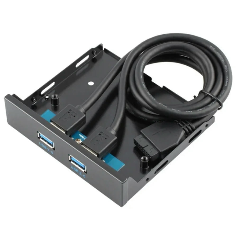 FOR 3.5 Floppy Bay Internal 20 Pin 2 Ports USB 3.0 Front Panel Bracket ...