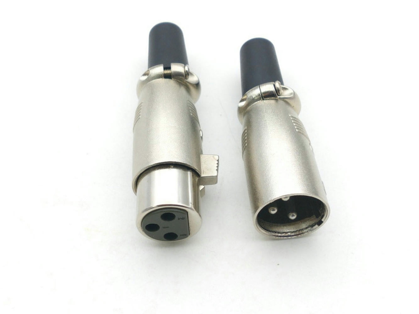 FOR 3 Pair XLR Balance 3pins Plug Mic Connector Male Female Plugs Audio ...