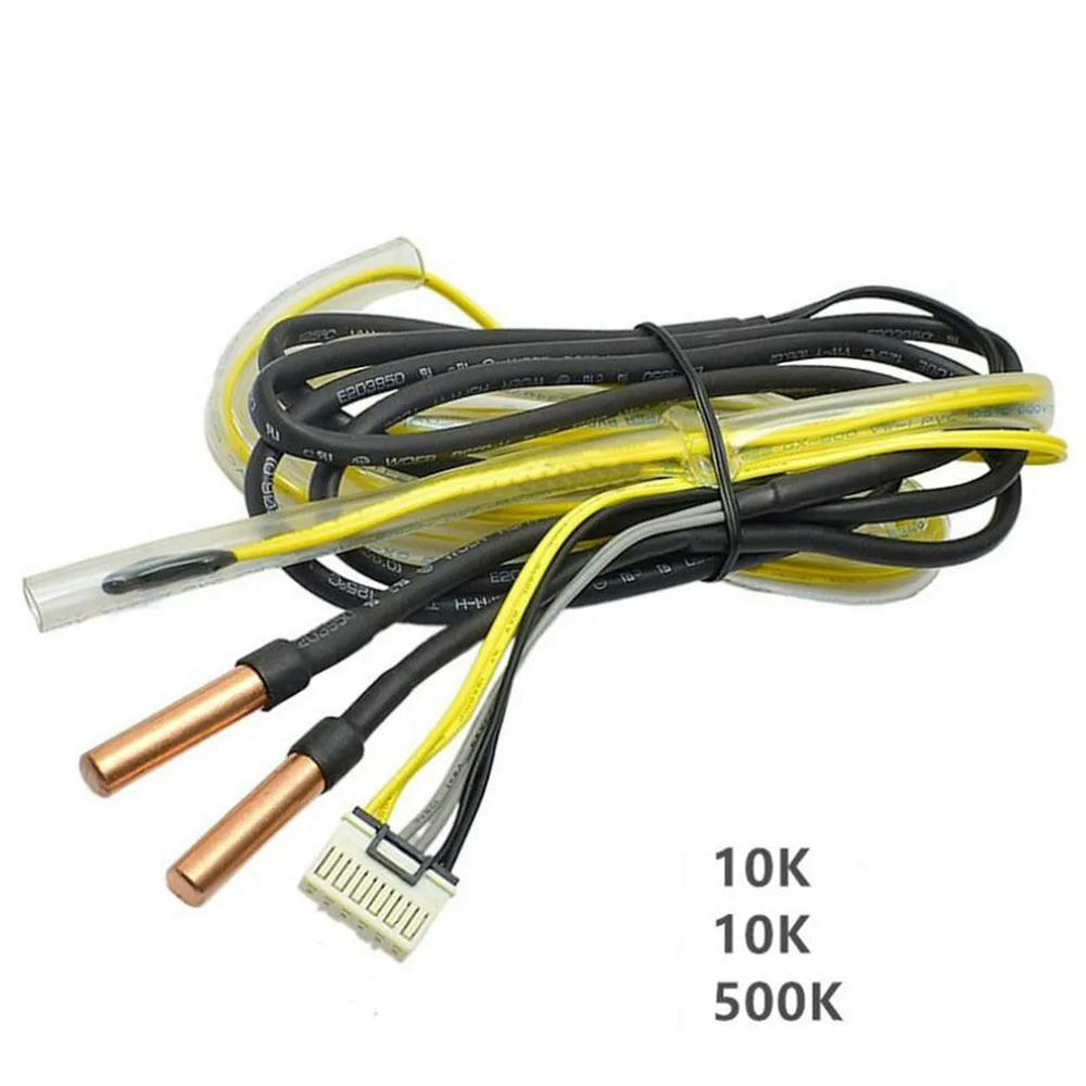 FOR 3-Probes Temp Sensor Ambient Temp Pipe Temp Detector 10K/10K ...