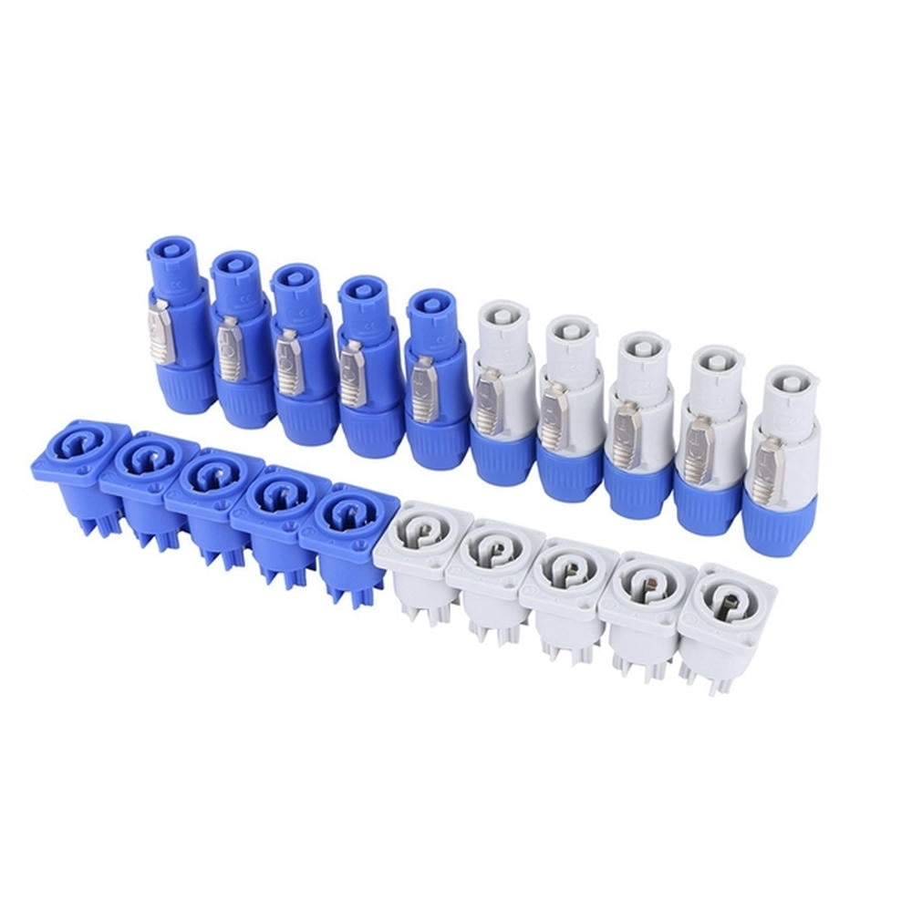 FOR 30 Set Powercon Type A NAC3FCA+NAC3MPA-1 Chassis Plug Panel Adapter ...