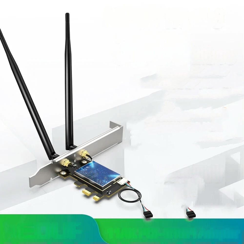 FOR 3000Mbps WiFi 6 PCI-E Network Card 802.11ax/ac Dual band 2.4G/5GHz ...