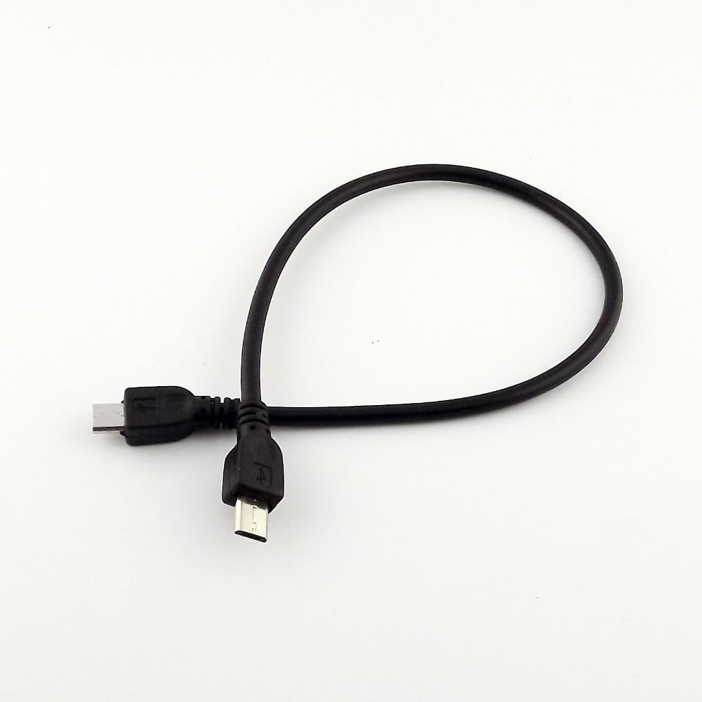 FOR 3pcs Micro USB 2.0 B Male To Micro 5 Pin Male Data Sync Charge ...