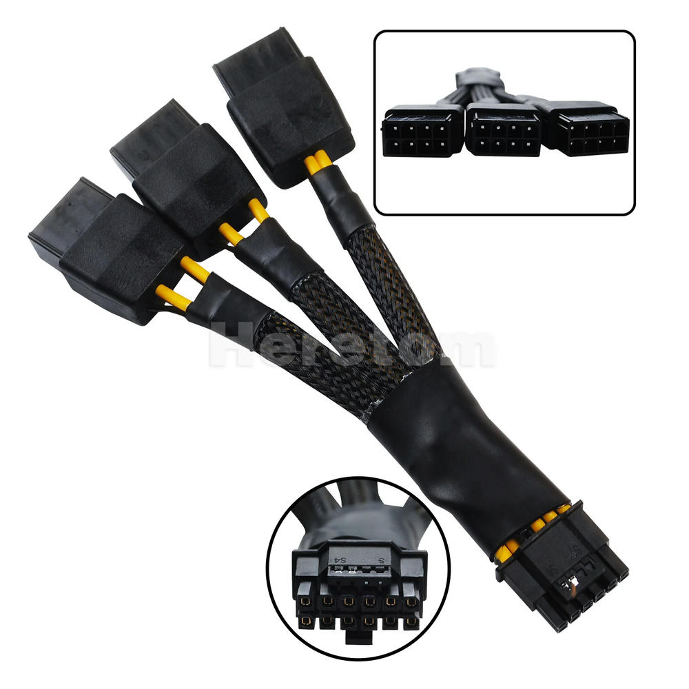 FOR 3x8-pin Female to 16Pin Power Supply Cable PCIE5.0 12V WR For ...