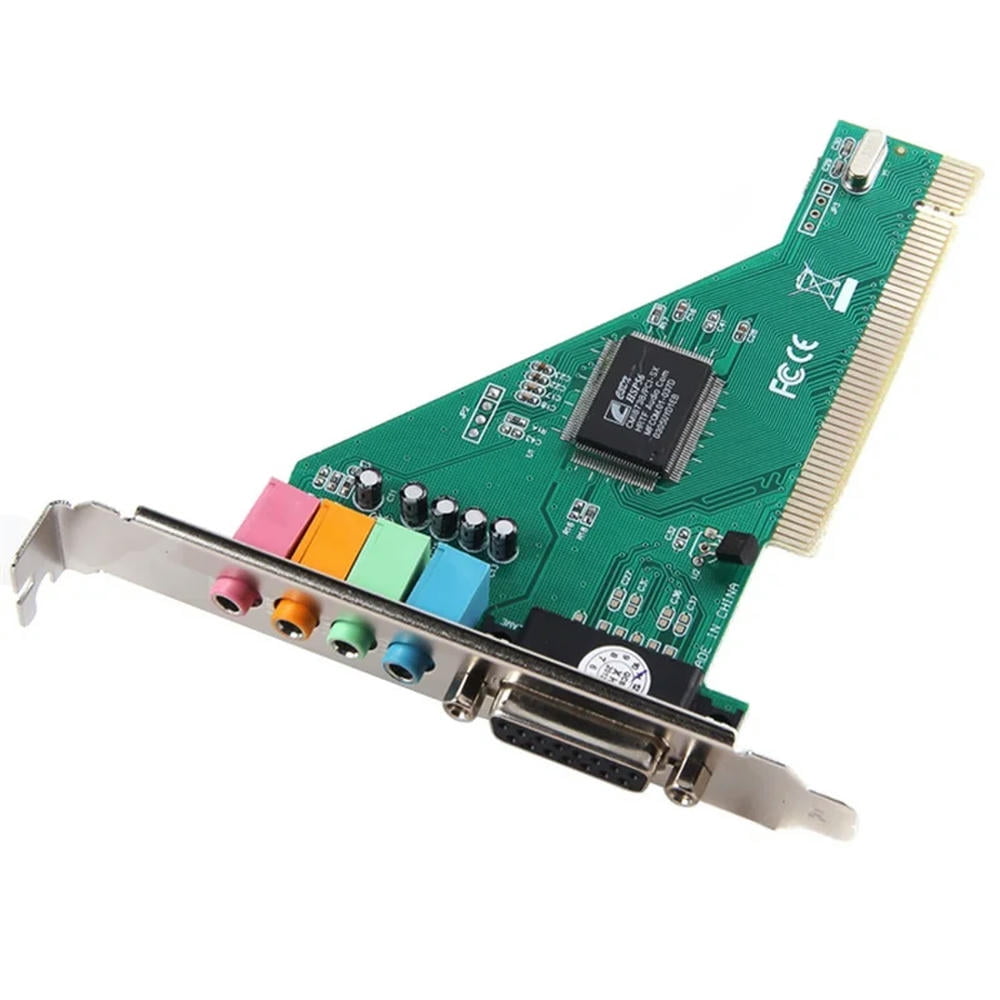 FOR 4 Channel 5.1 Surround 3D PC PCI Sound Audio Card w/Game MIDI Port ...
