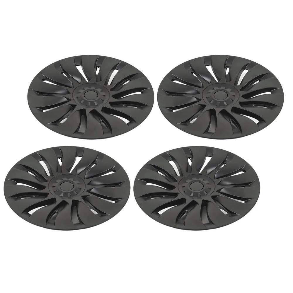 FOR 4 Pcs 19 Inch Wheel Hub Cap Matte Black mobile Wheel Hub Fully Wrap ...
