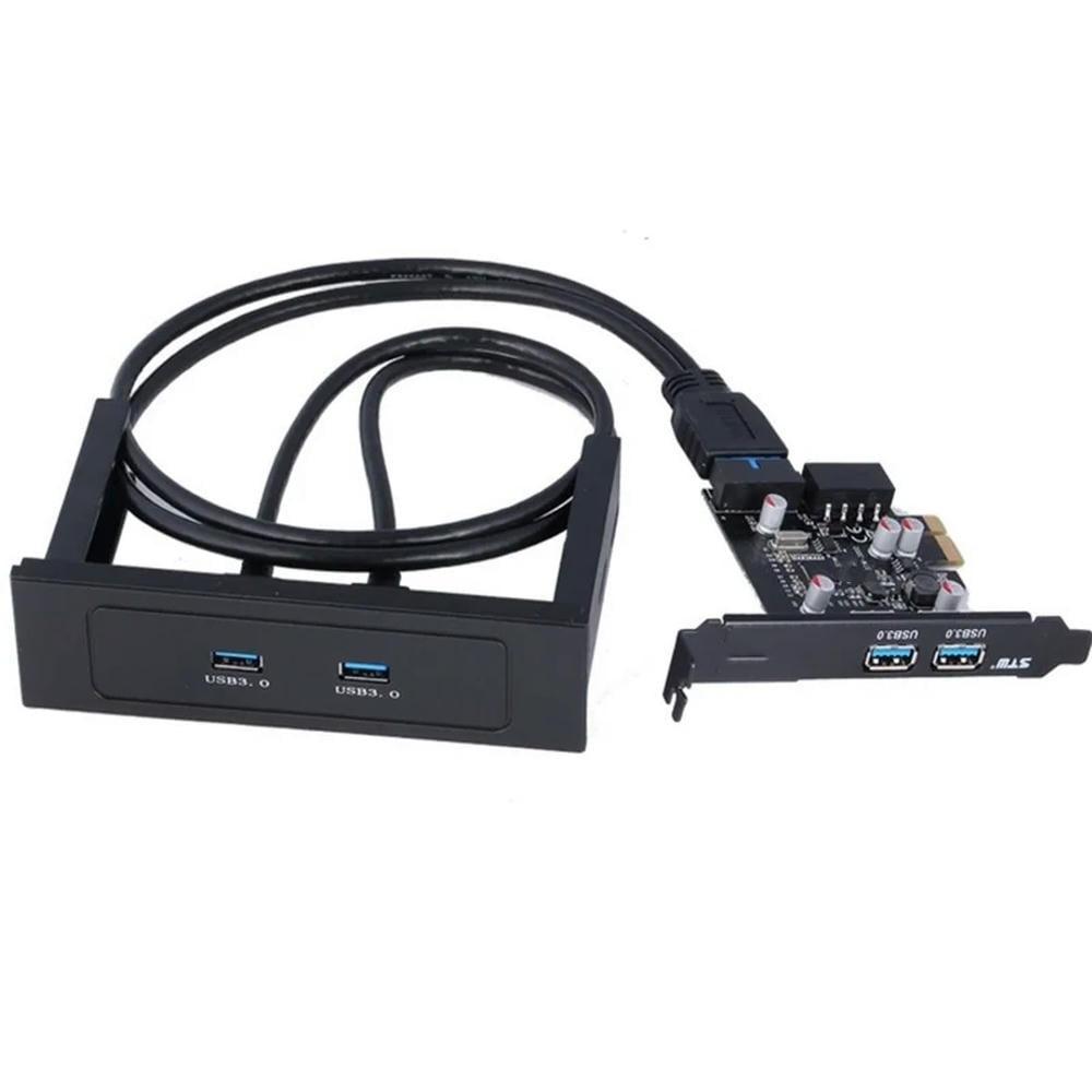 FOR 4-Port USB 3.0 HUB To PCI-E Card Express Expansion Card Adapter ...