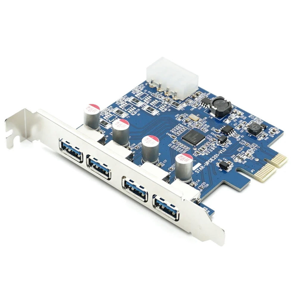 FOR 4 Port USB 3.0 PCI Express Card PCIe USB 3.0 Host Controller 4 x ...