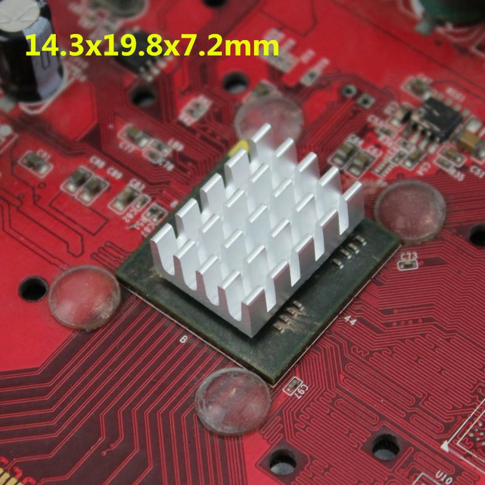 FOR 40PCS / Lot 14.3x19.8x7.2mm Aluminium Heatsink DDR VGA Memory IC ...