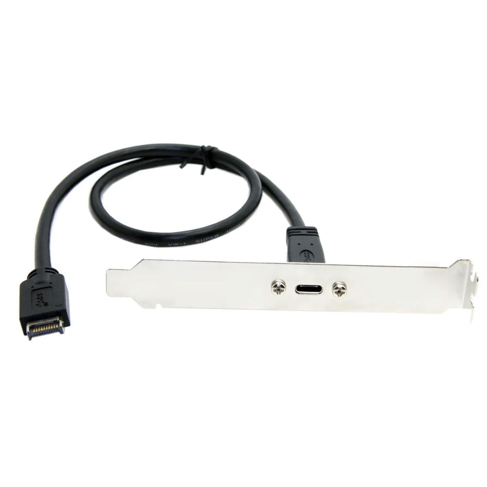 FOR 40cm USB 3.1 Front Panel Header to USB-C Type-C Female Extension ...