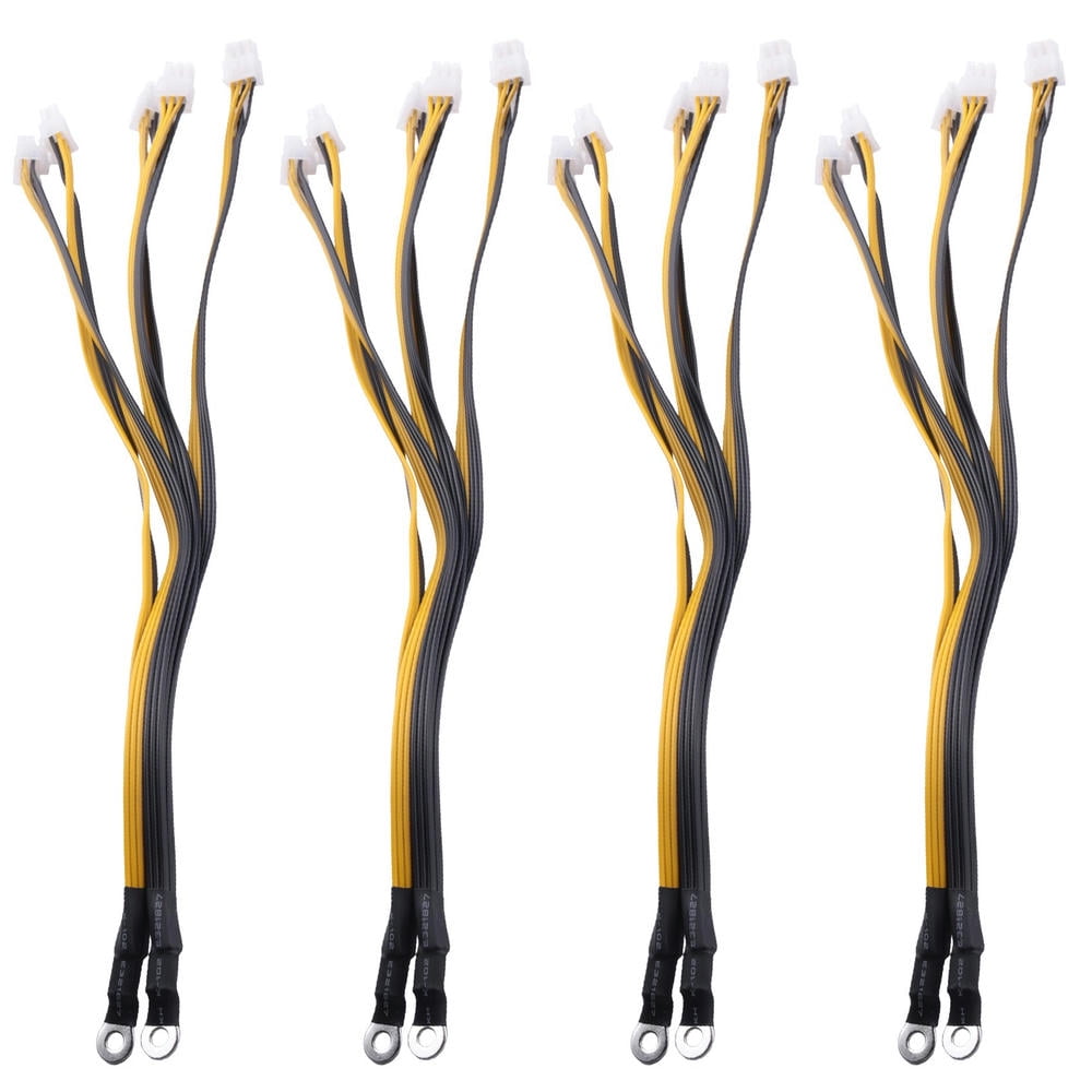FOR 4Pack 6Pin Connector Server Power Supply Cable PCIe for S9 S9I Z9 ...
