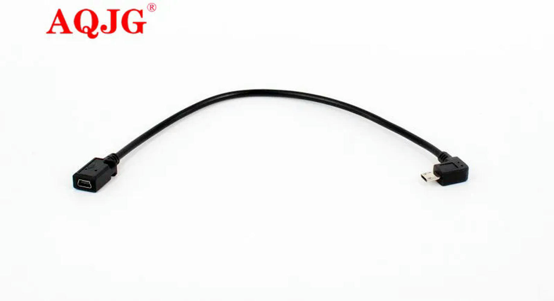 FOR 4Type L Shape Black Micro Mini USB Female to Mini Micro USB Male ...