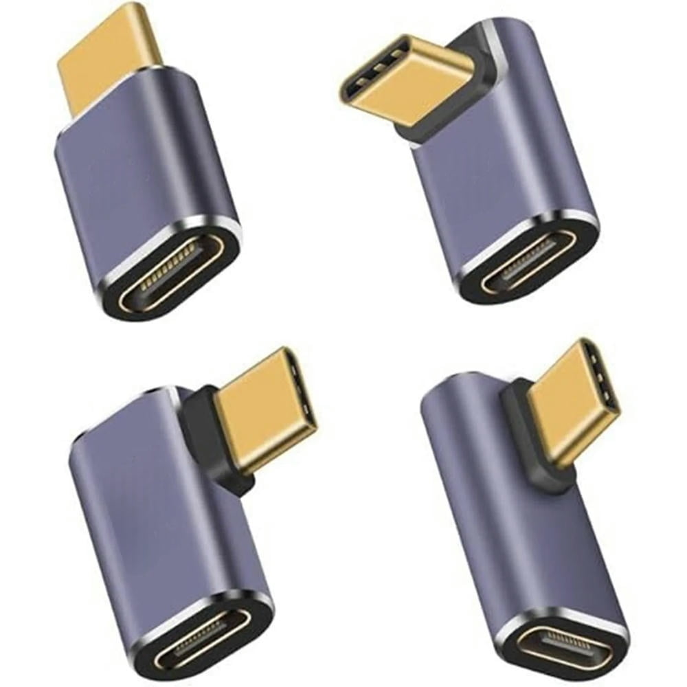 FOR 4pack USB C Extension Adapter 40Gb Right Angle USB C Adapter 100W ...