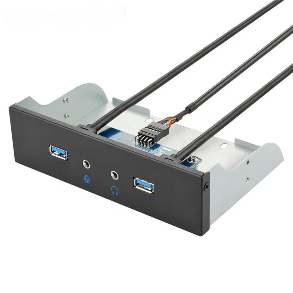 FOR 5.25 inch Computer Case 2 port USB3.0 USB Audio Port Front Panel ...