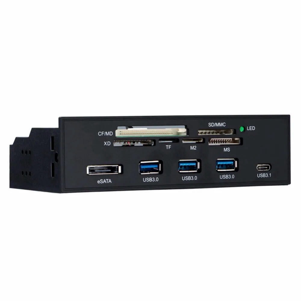 FOR 5.25 inchs Drive bay Multifunction Internal Card Reader USB eSATA ...