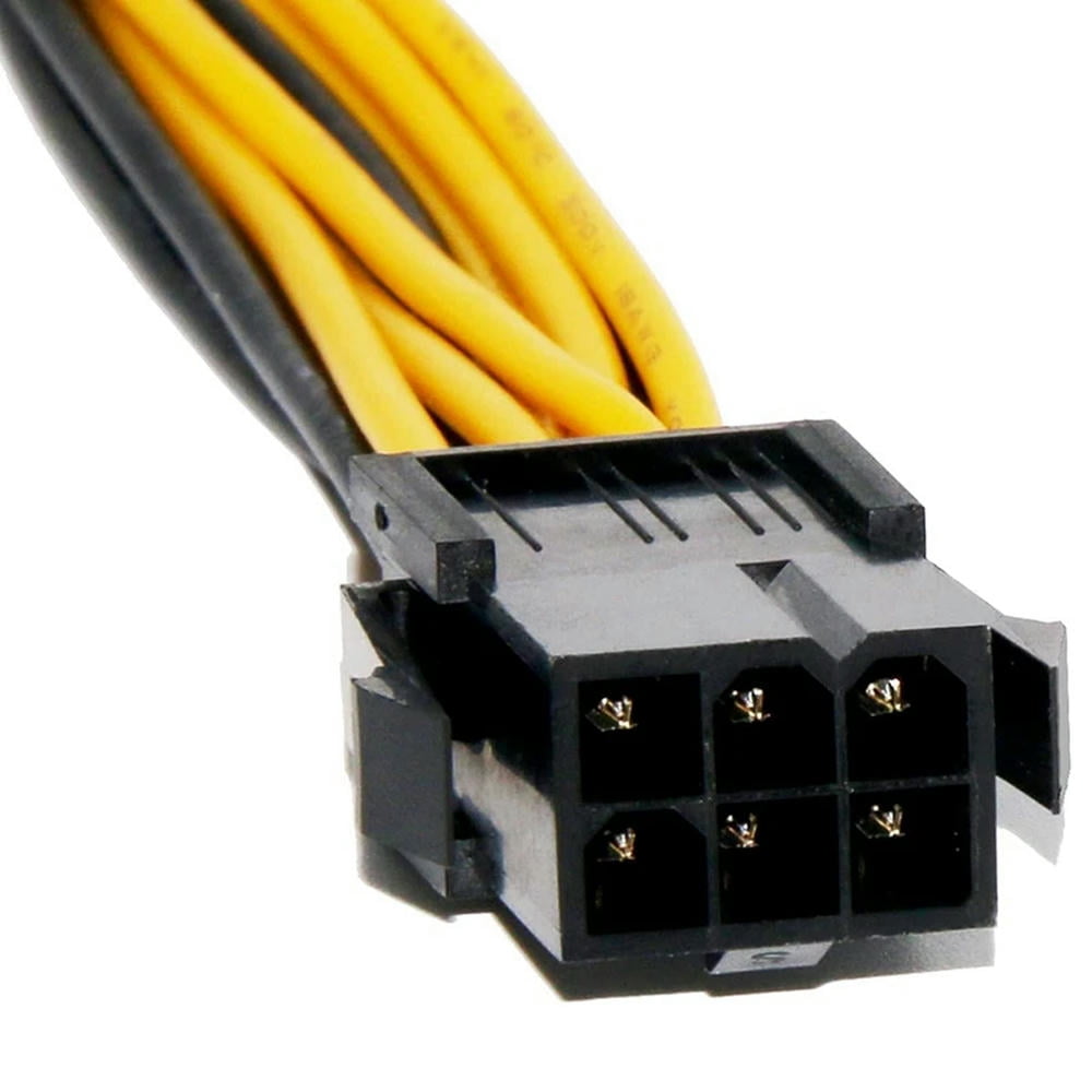 FOR 5 Pcs PCI-E 6-Pin To Dual 6+2-Pin (6-Pin/8-Pin) Power Splitter ...