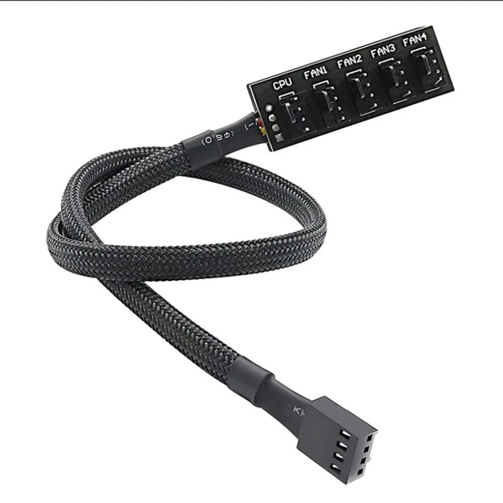 FOR 5 Pieces Of Chassis Fan Hub Hub Motherboard Small 4Pin Fan One ...