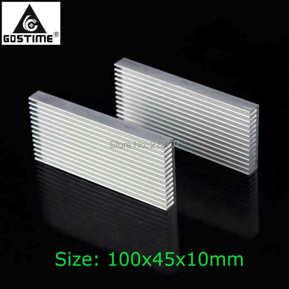FOR 5 Pieces/lot 100x45x10mm Aluminum Fins DIY Heat sink LED Cooling ...