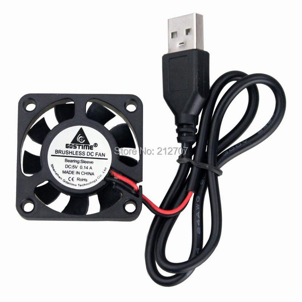 FOR 5 Pieces/lot 4cm 40x40x10mm 40mm 5V USB 2Pin Connector 4010S DC Cooling Fan - Walmart.com