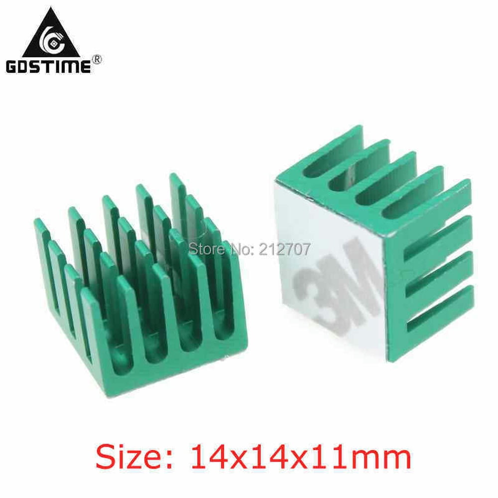 FOR 50 Pieces/lot Cooler Fins with 3M Tapes VGA Card CPU 14x14x11mm ...