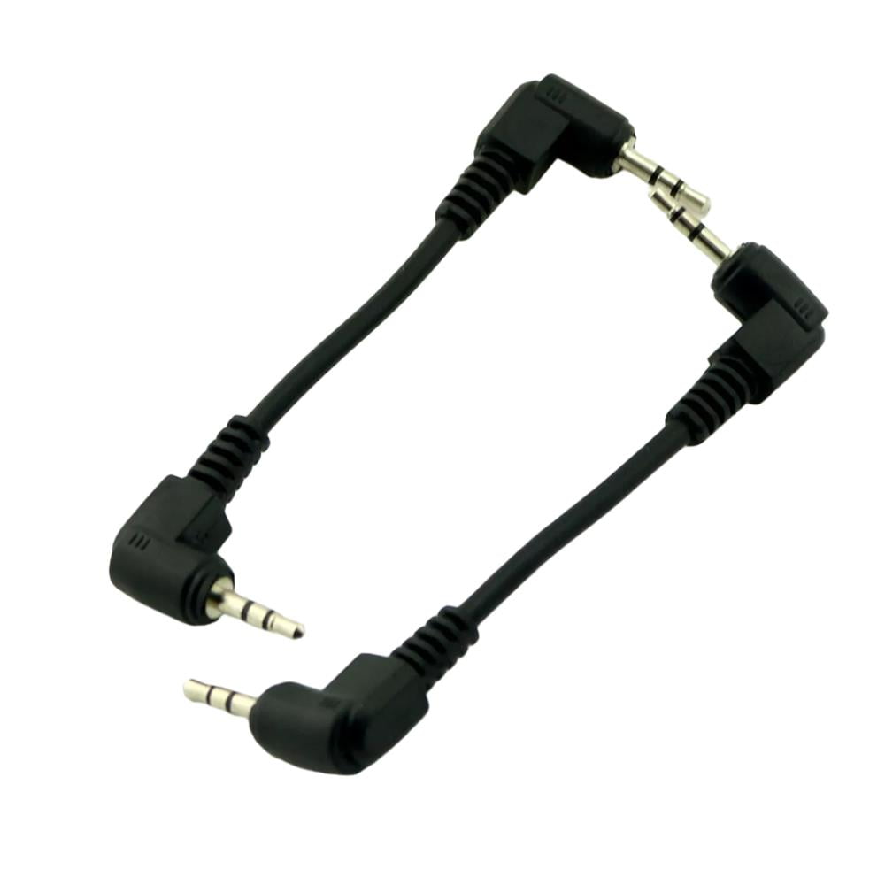 FOR 500pcs Short 8cm 2.5mm Male Right Angled to 2.5mm Male Plug Right ...