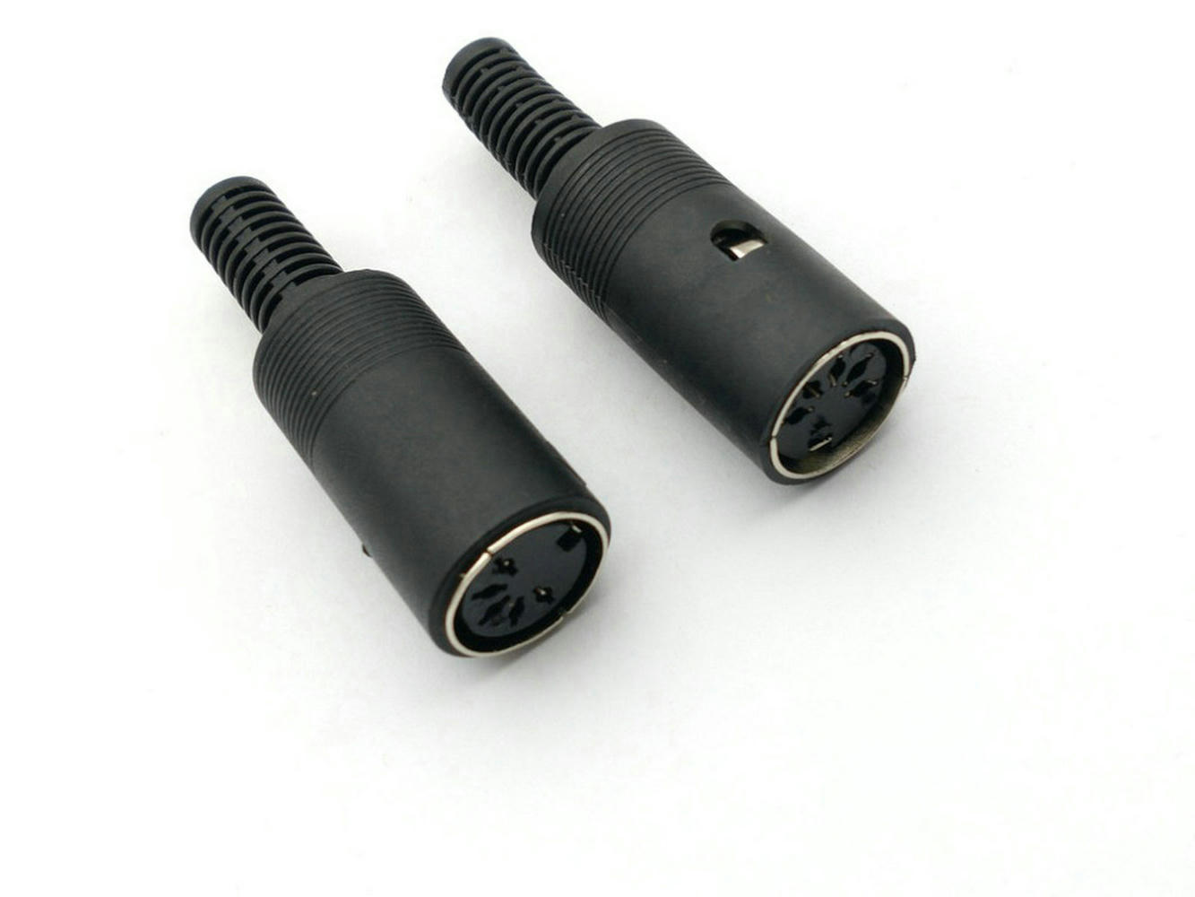 FOR 50PCS 5 PIN DIN cable female Connector Socket solder BLACK ...