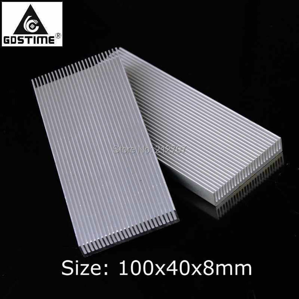 FOR 50PCS DIY Cooler Aluminum Heatsink Grille Shape Radiator Heat Sink ...