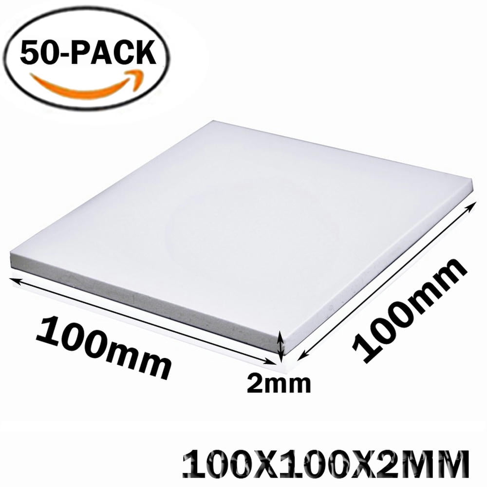 FOR 50pcs 100mm x 100mm x 2mm Thermal Pad GPU CPU Conductive Silicone ...