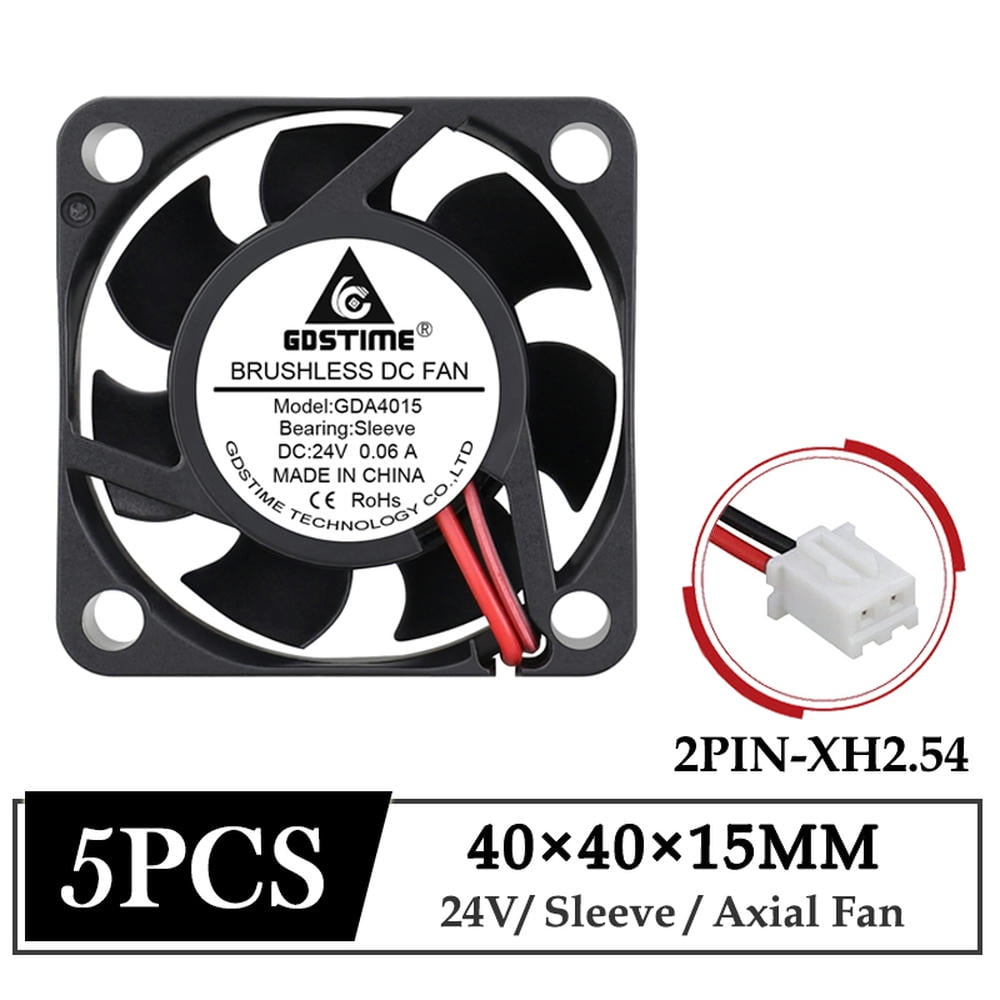 FOR 5Pcs 40mm Fan DC 24V 40x40x15mm Axial Brushless Humidifier Radiator ...