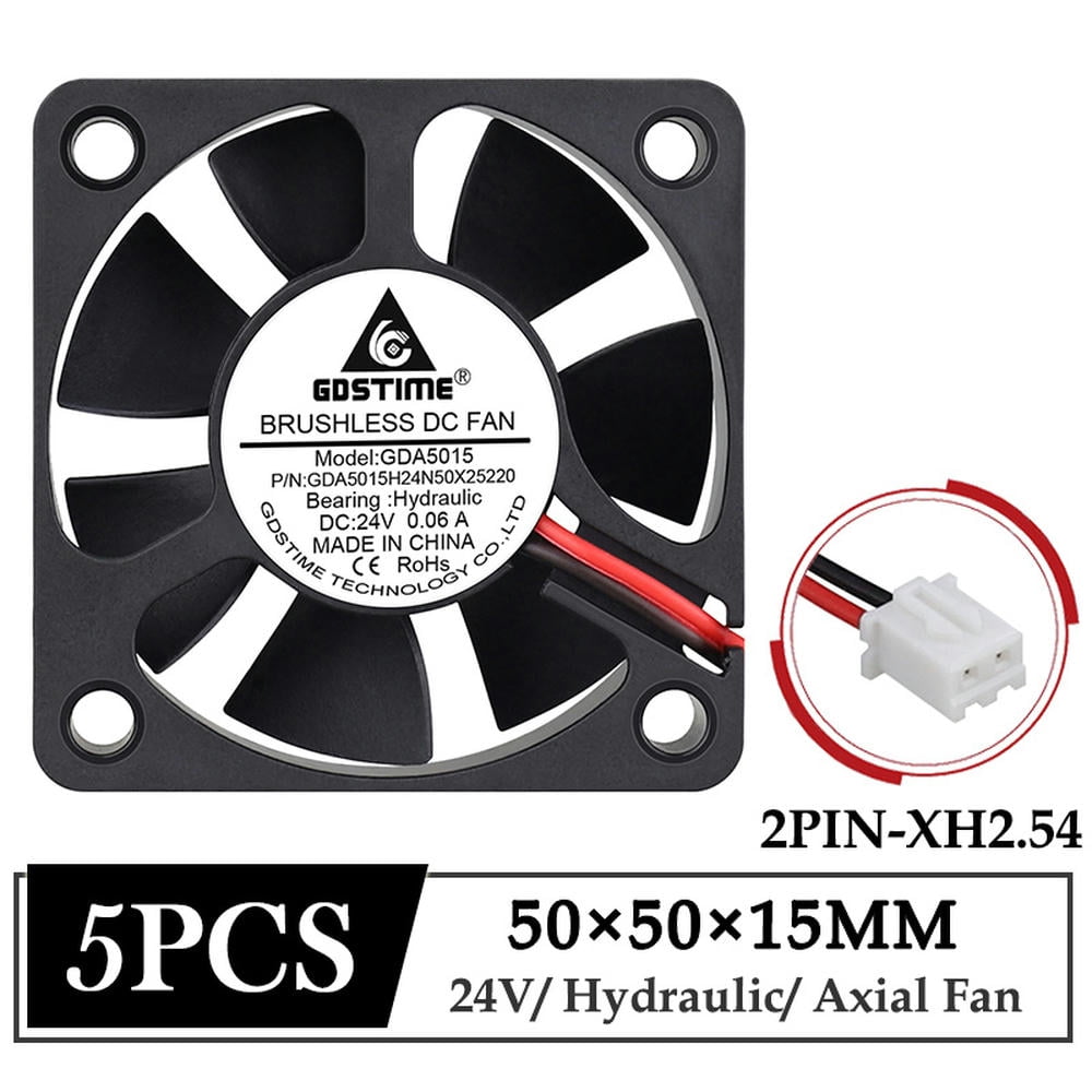 FOR 5Pcs DC 24V Fan 50MMx15MM Axial Cooling Fan 5015 PC Laptop Computer ...